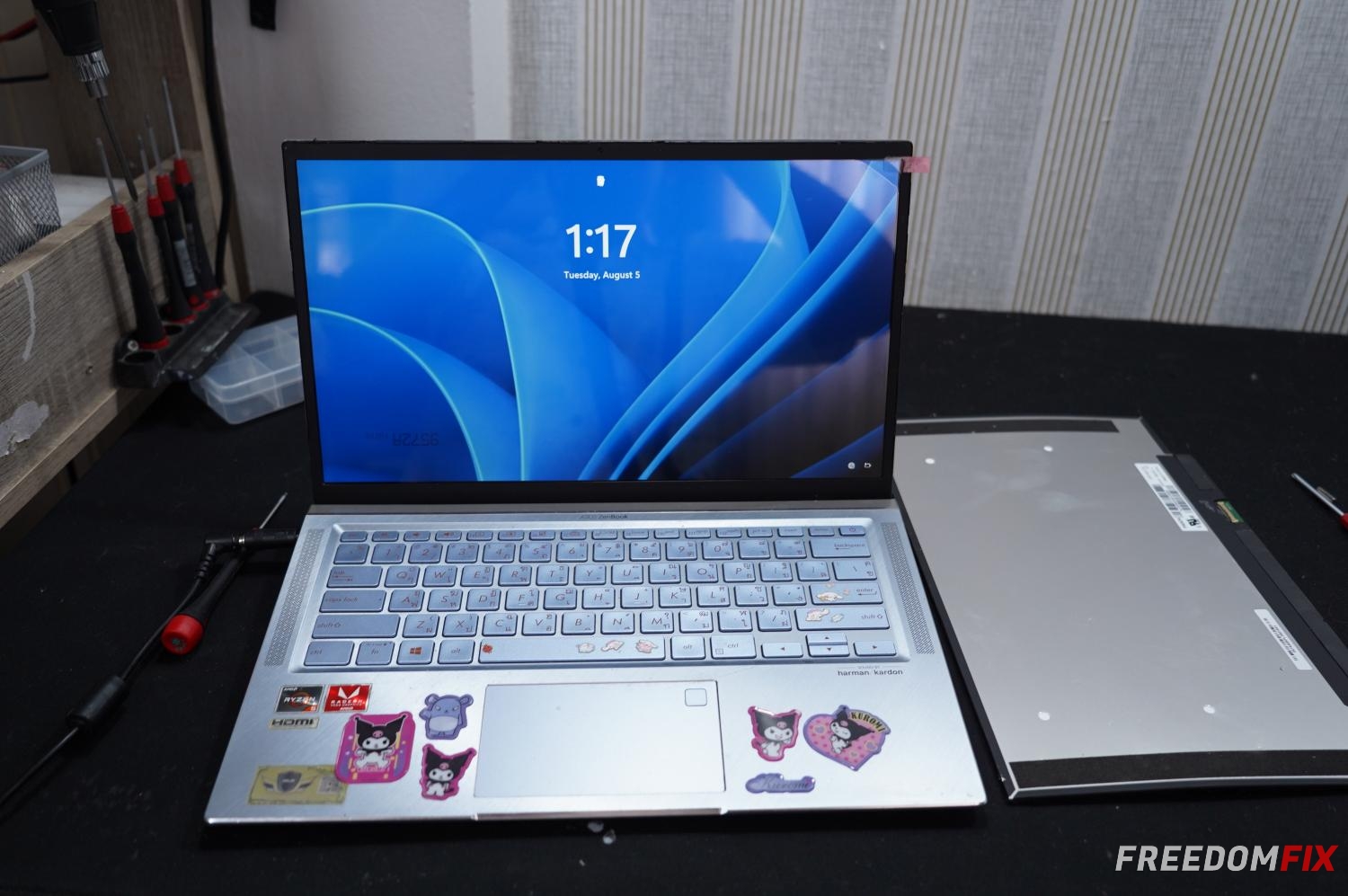 รับเปลี่ยนจอโน๊ตบุ๊ค Notebook Asus UM431D จอแตก จอร้าว จอเสีย สีเพี้ยน ...